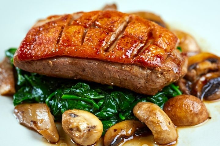 fig almond spread glazed duck– The Gracious Gourmet