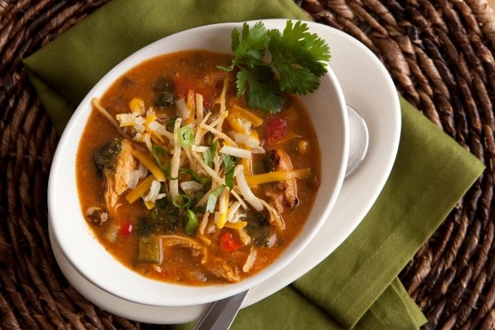 hatch chile chicken tortilla soup– The Gracious Gourmet