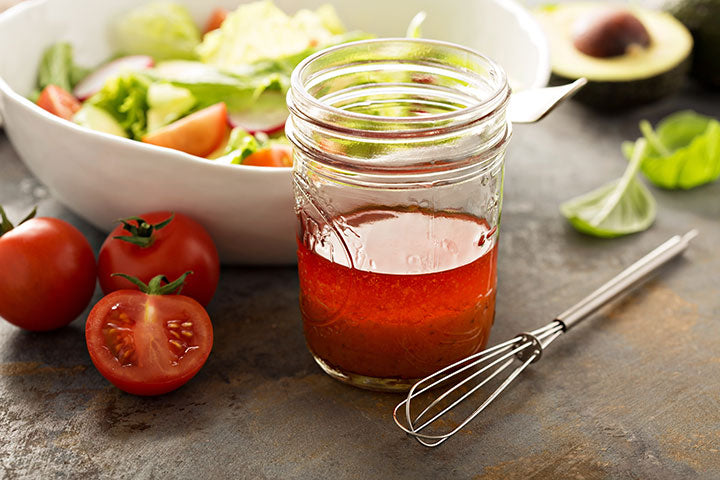 mixed greens with farmhouse tomato vinaigrette– The Gracious Gourmet