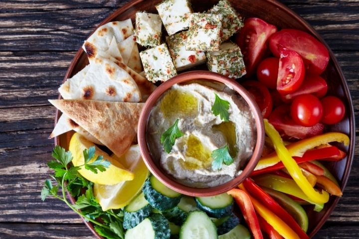 smoky eggplant dip for veggies– The Gracious Gourmet