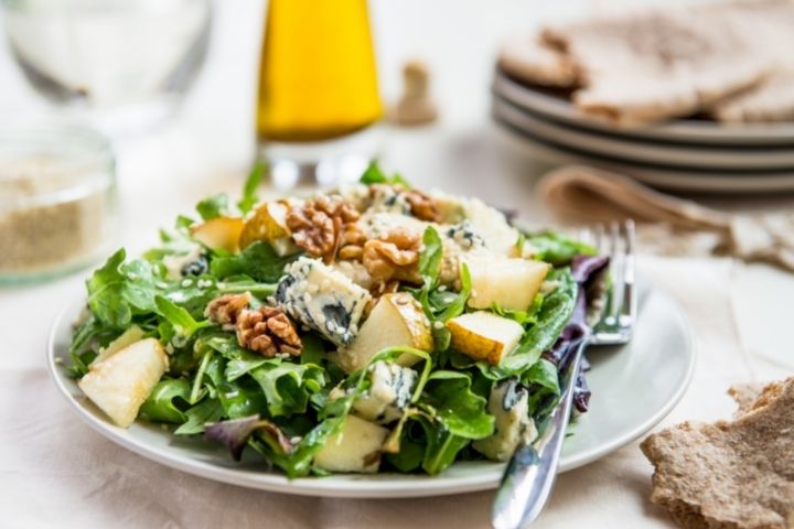 rosemary pear and walnuts salad– The Gracious Gourmet