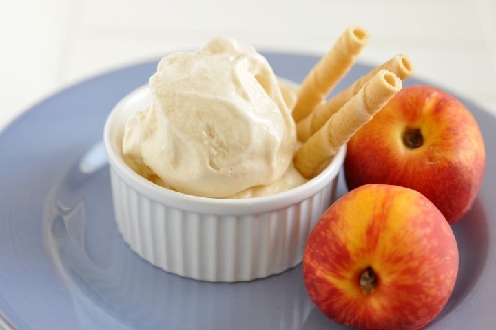 smoky ginger peach ice cream– The Gracious Gourmet